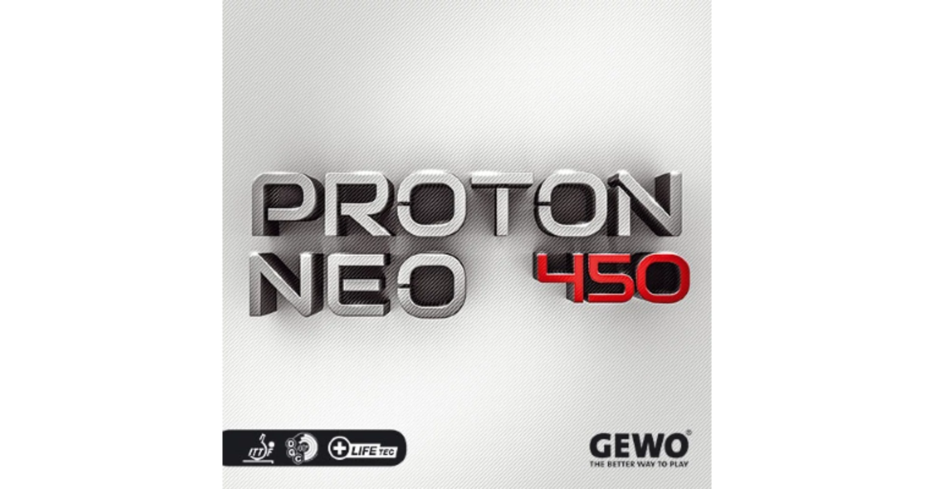 Gewo Proton Neo 450 asztalitenisz-borítás, GEWO borítás, Gewo